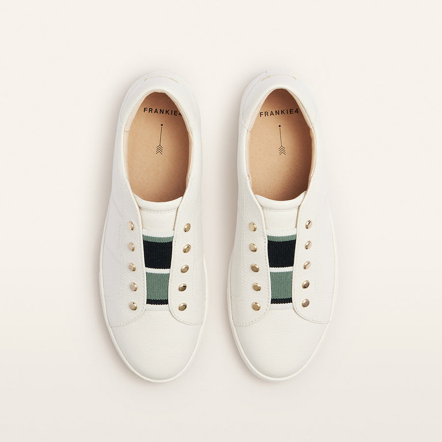 Lee White Tumbled Women's Sneaker | FRANKIE4