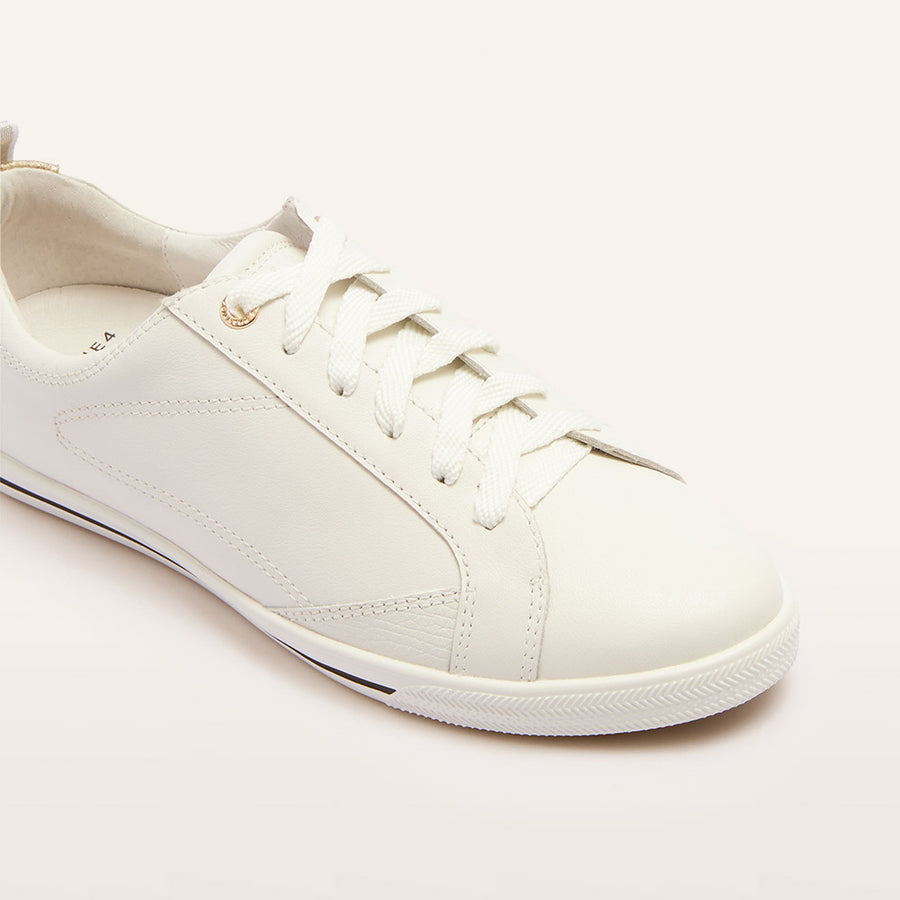 Asher White/Gold Women's Sneaker | FRANKIE4