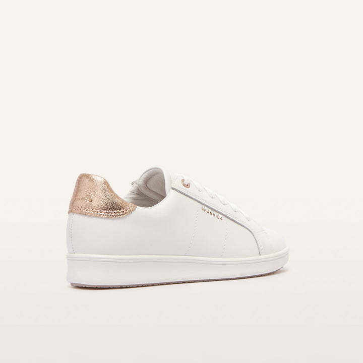 Jackie V White/Rose Gold Women's Sneaker | FRANKIE4