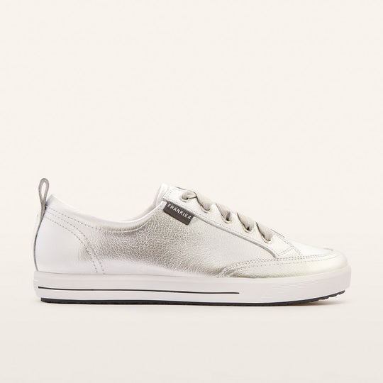Ellie V Silver Tumbled Women's Sneaker | FRANKIE4