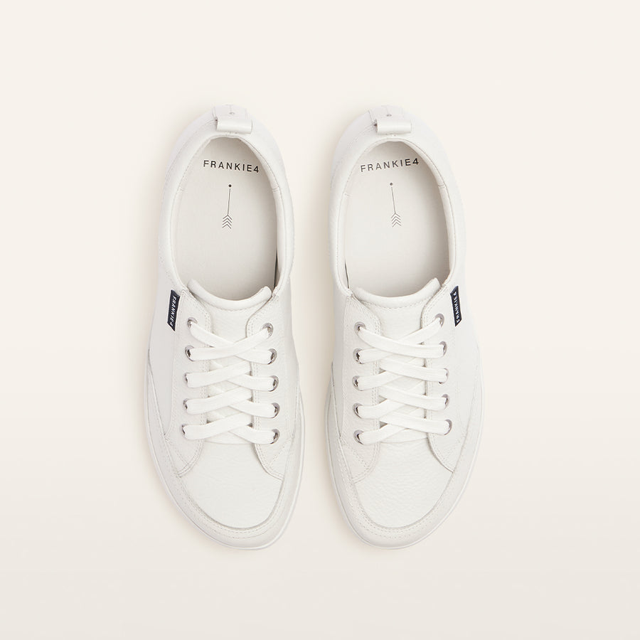 Ellie V White Tumbled Women's Sneaker | FRANKIE4