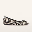 Trinity Zebra Print Women's Dress Flat | FRANKIE4