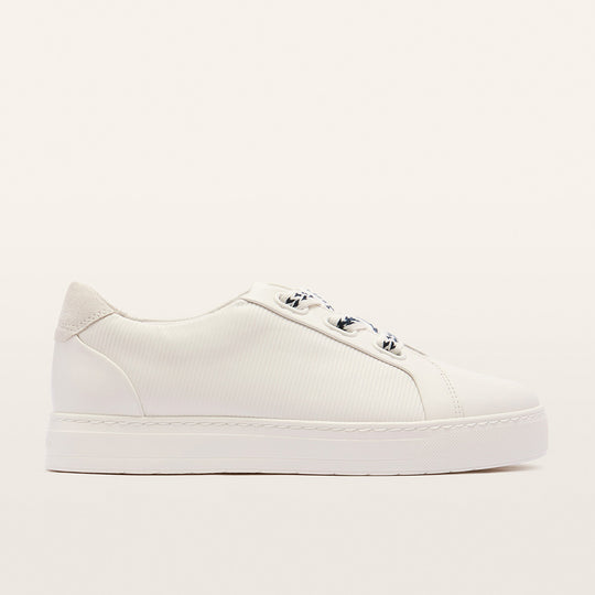 Mya II Soft White Emboss Women's Sneaker | FRANKIE4