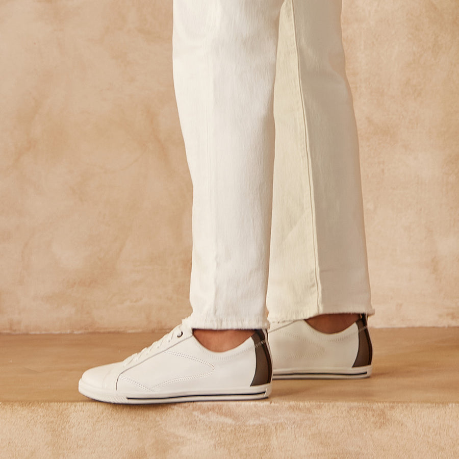 Asher White/Bronze Women's Sneaker | FRANKIE4