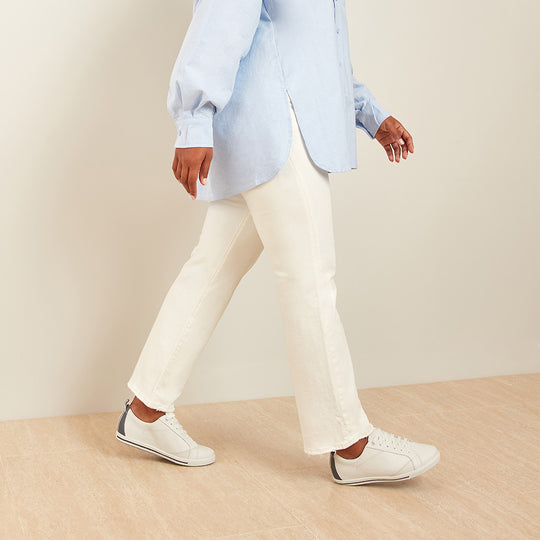 Asher White/Denim Women's Sneaker | FRANKIE4