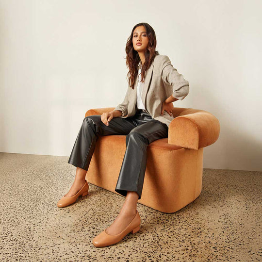 Cleo Soft Tan Women's Heel | FRANKIE4
