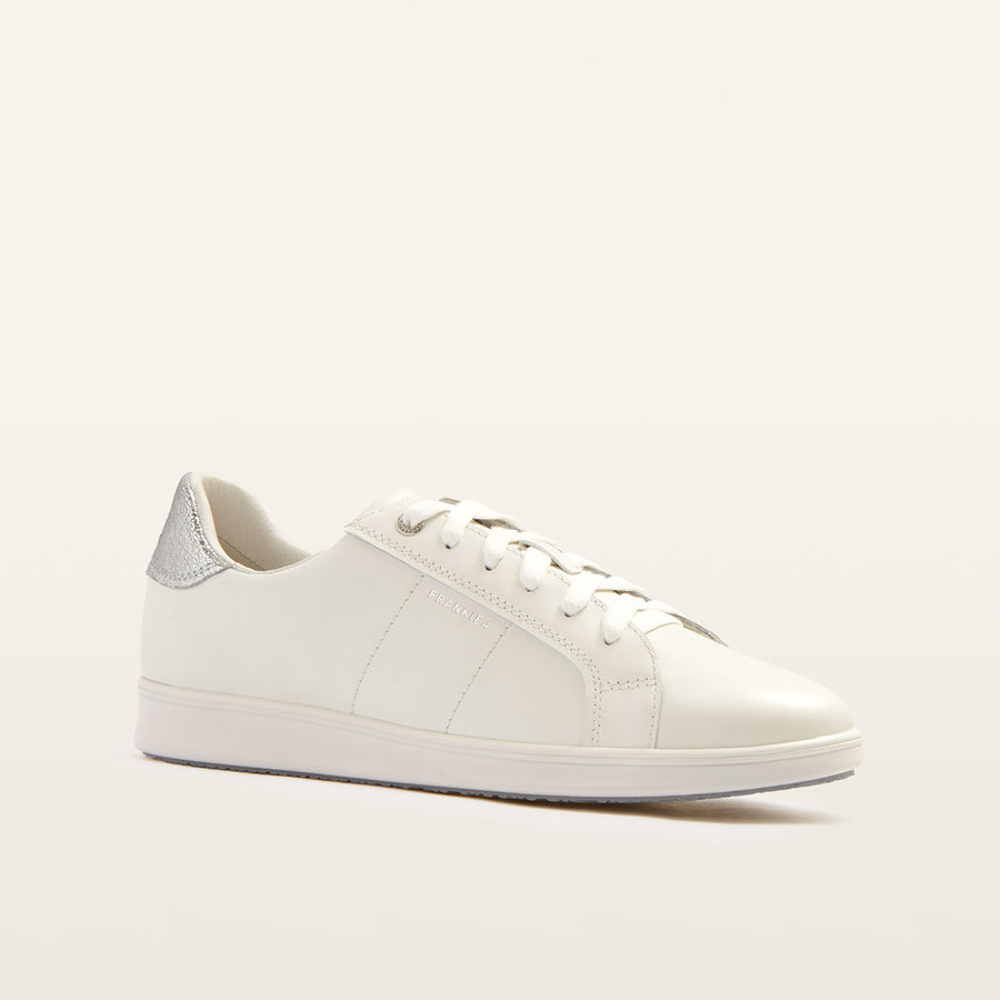 Jackie V White/Silver Women's Sneaker | FRANKIE4