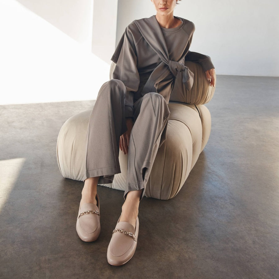 Ash II Warm Sand Tumbled Women's Dress Flat | FRANKIE4