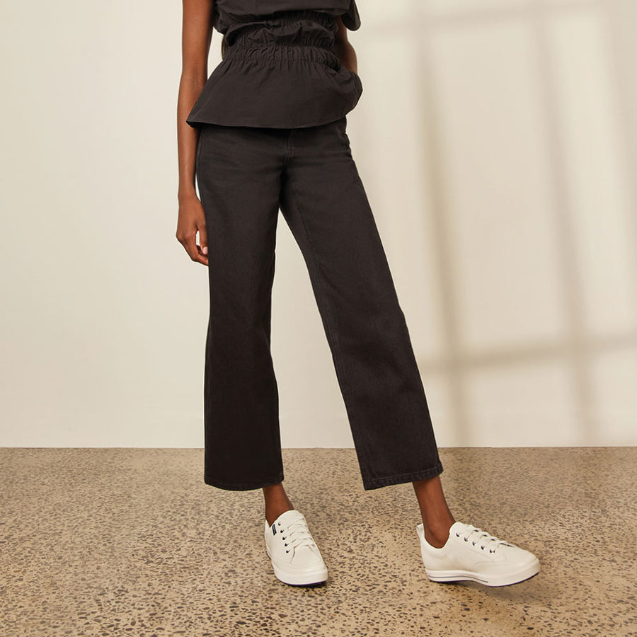 Ellie V White Tumbled Women's Sneaker | FRANKIE4