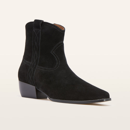 Shadow Black Suede Women's Boot | FRANKIE4